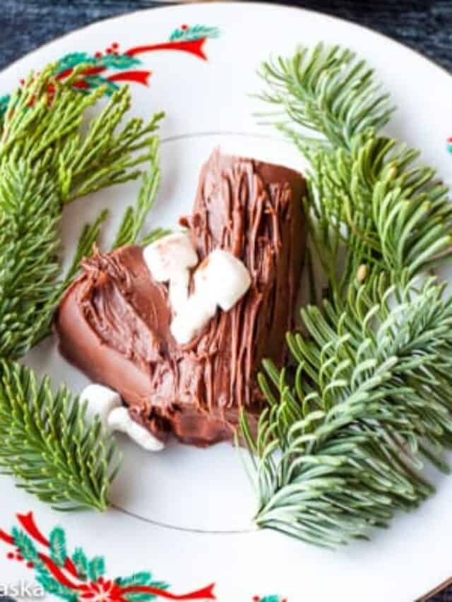 How to Make Mini Yule Log Cakes | Little House Big Alaska