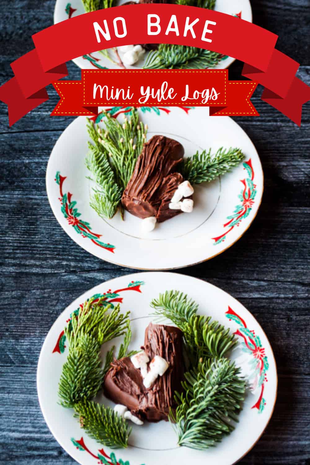 Mini Yule Log Cakes | Little House Big Alaska