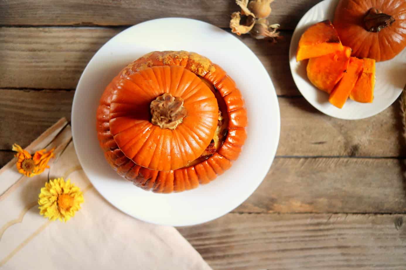 A Seasonal and Savory Stuffed Pumpkin | Little House Big Alaska