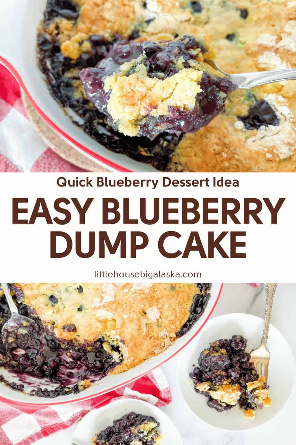 Blueberry Dump Cake | Little House Big Alaska
