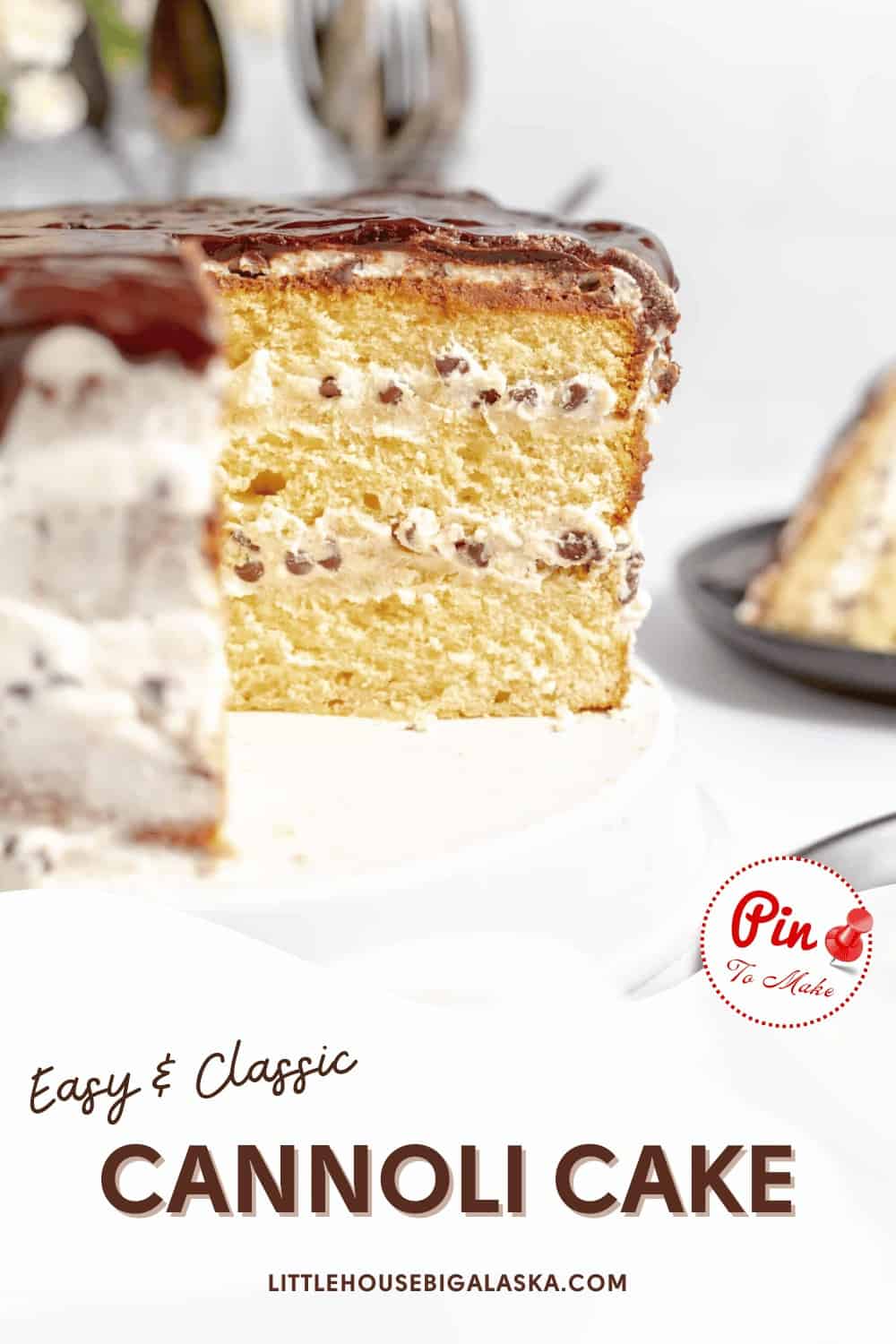 Easy Cannoli Cake Recipe | Little House Big Alaska