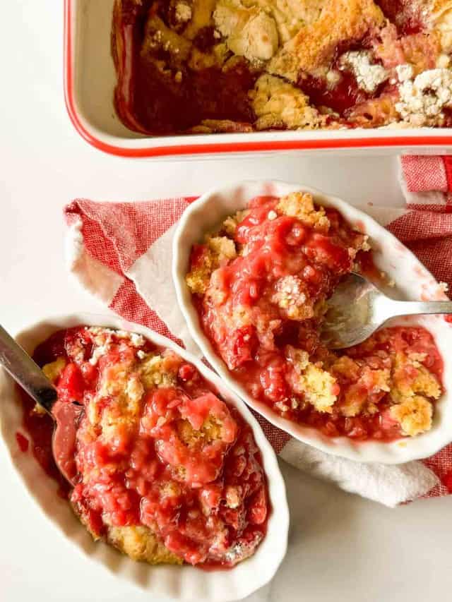 Raspberry Dump Cake | Little House Big Alaska