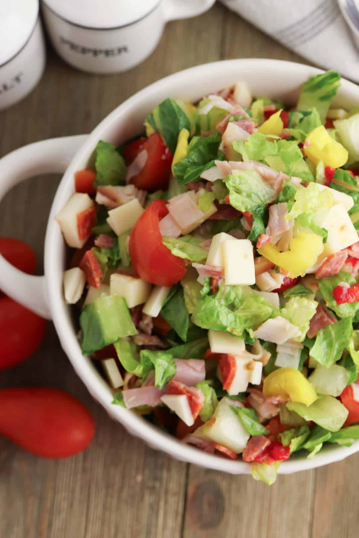 Grinder Chopped Salad | Little House Big Alaska