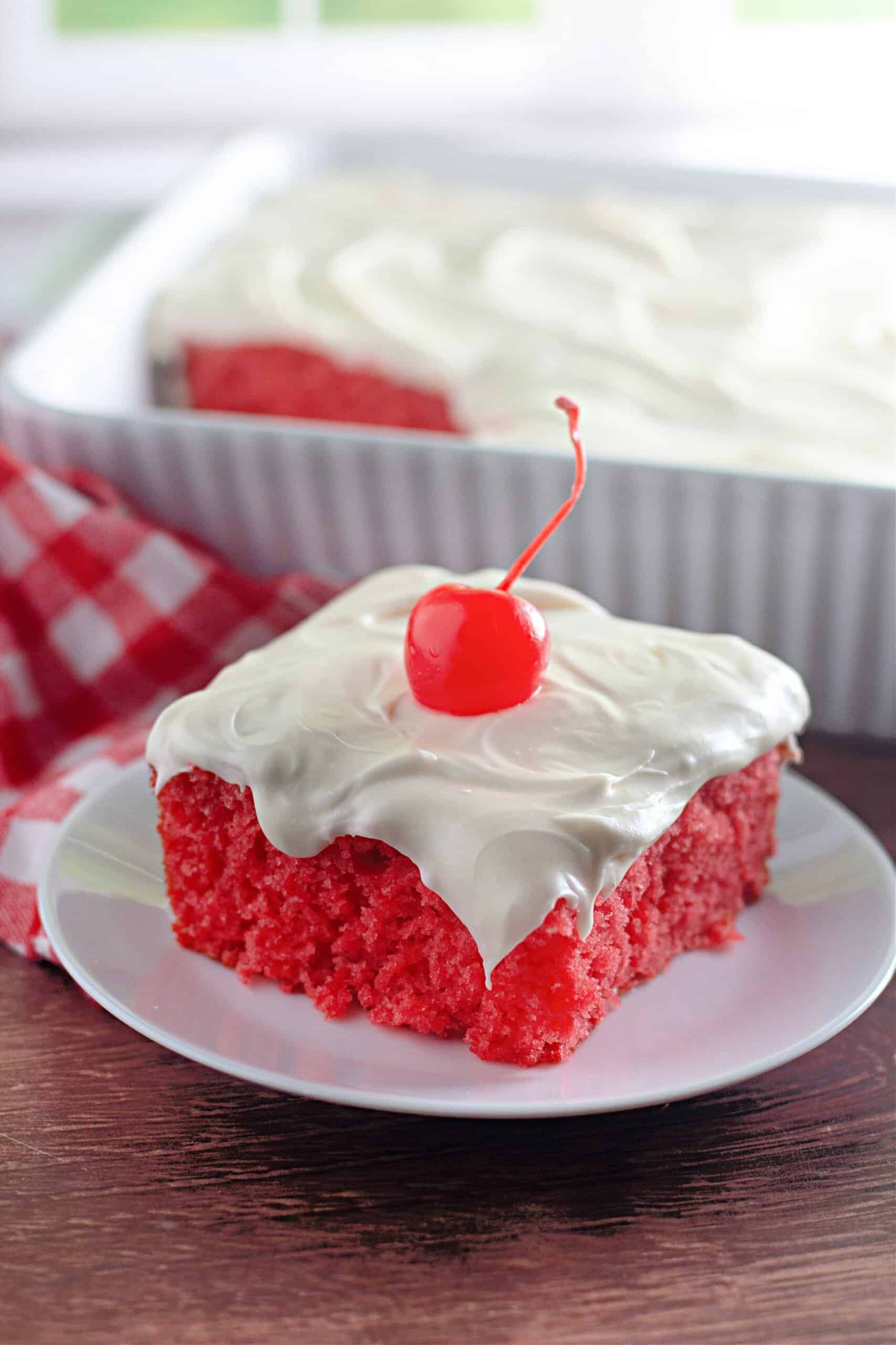 Maraschino Cherry Cake | Little House Big Alaska