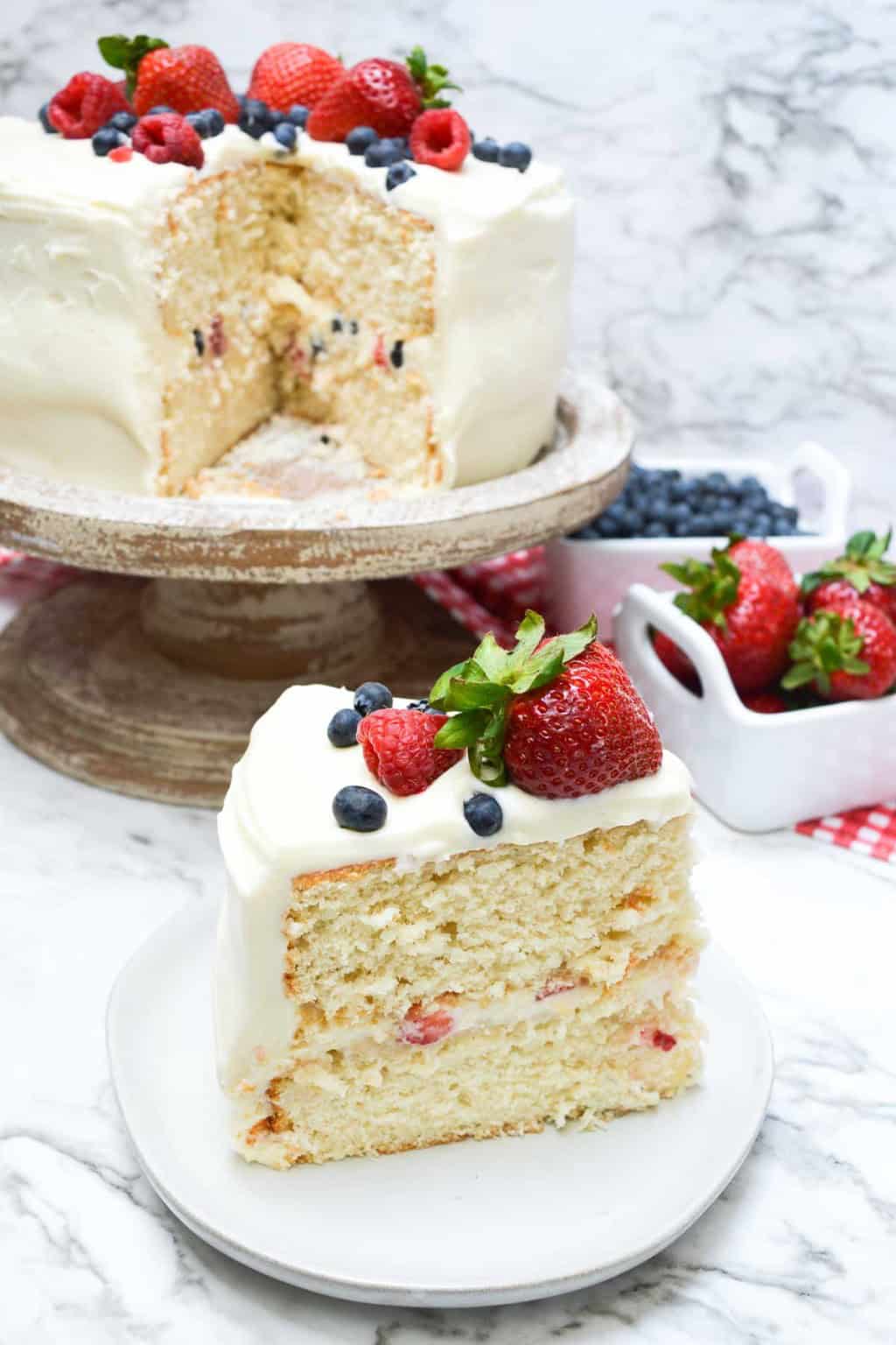 Old-Fashioned Chantilly Cake | Little House Big Alaska