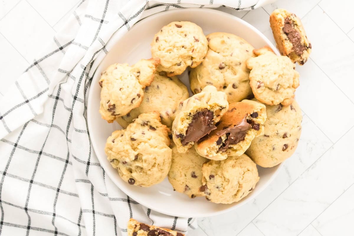 Nutella Stuffed Cookies | Little House Big Alaska